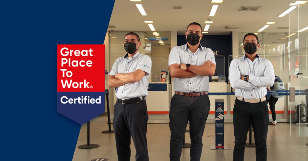 Budget got the GPTW Award Budget Rent a Car